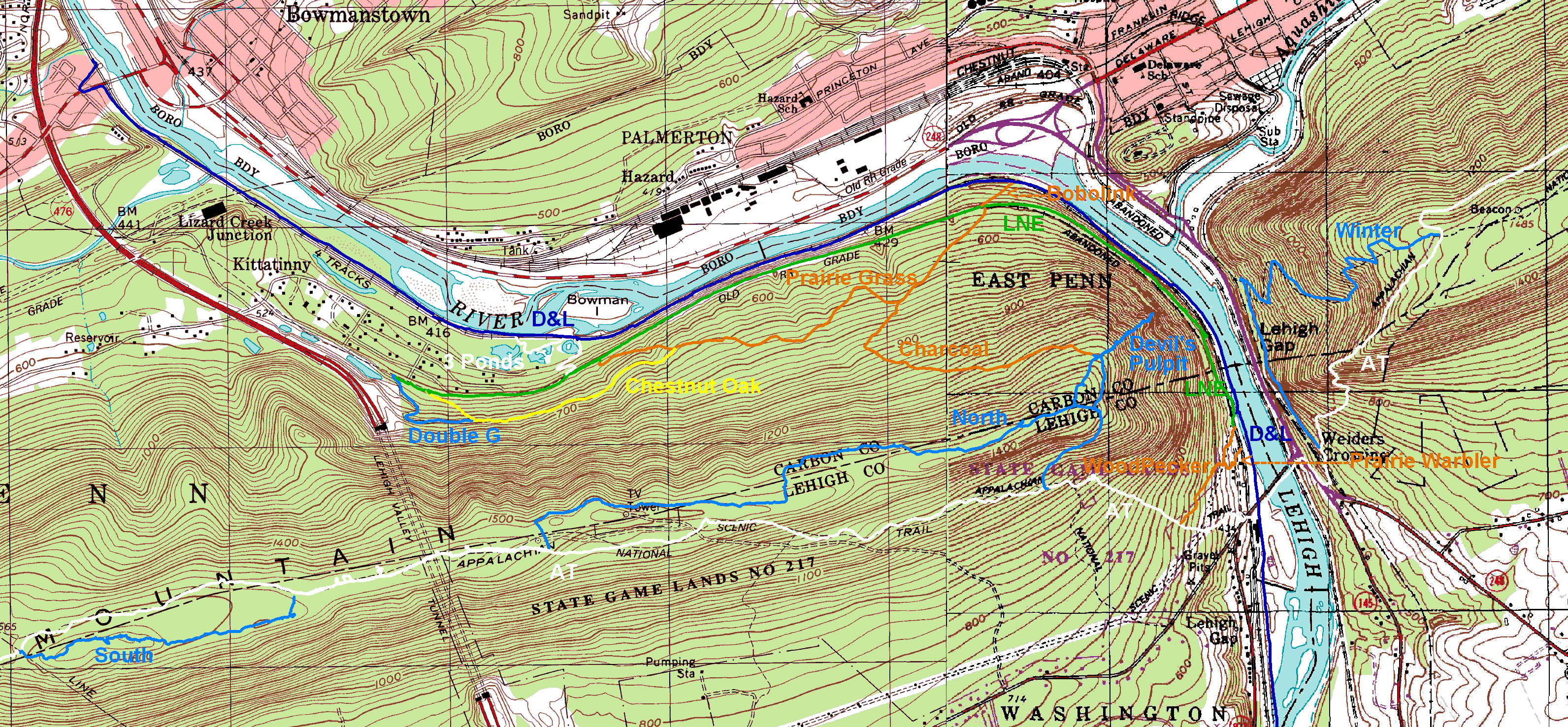 Hiking near the Lehigh Gap